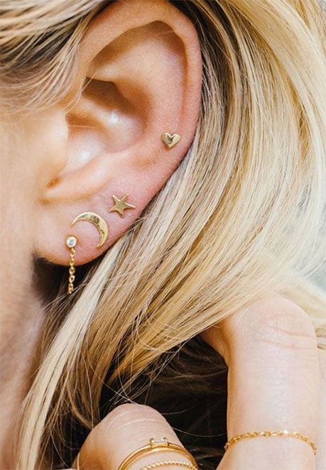 Piercing oreille : les 30 plus beaux piercings d'oreille - Femmes ...