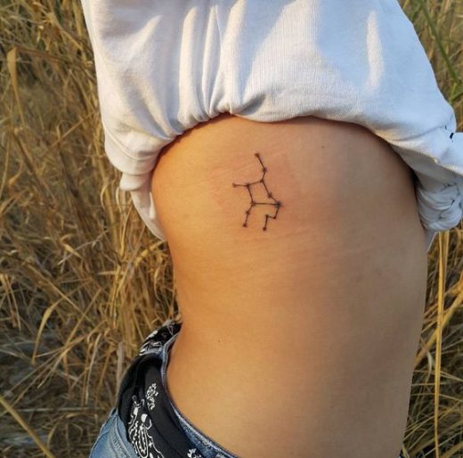 Tatouage Constellation Vierge